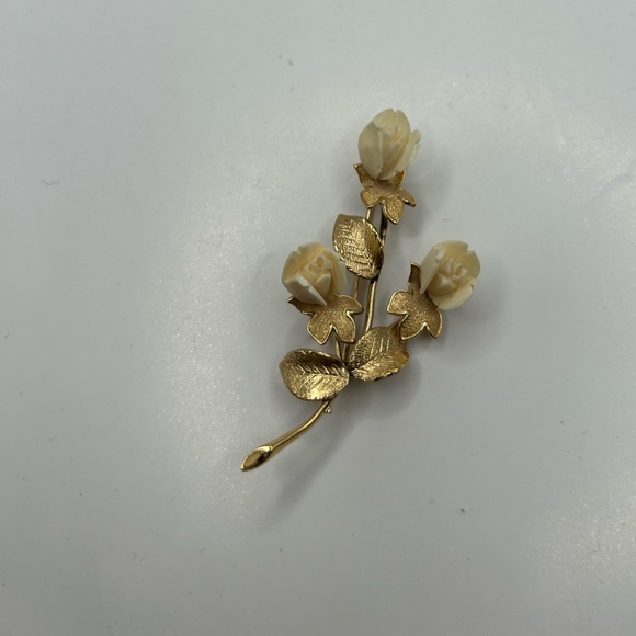 Vintage | Jewelry | Vintage Wells Gold Filled Rose Brooch Vintage ...